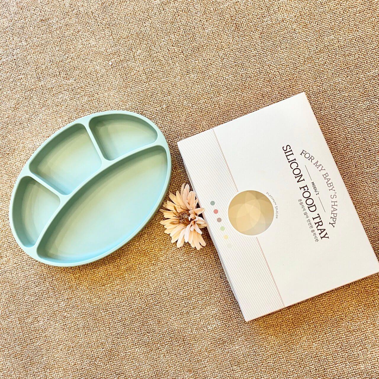Khay ăn dặm Modui chia ngăn (Màu Pink, màu Beige, màu Butter, màu Mint ...
