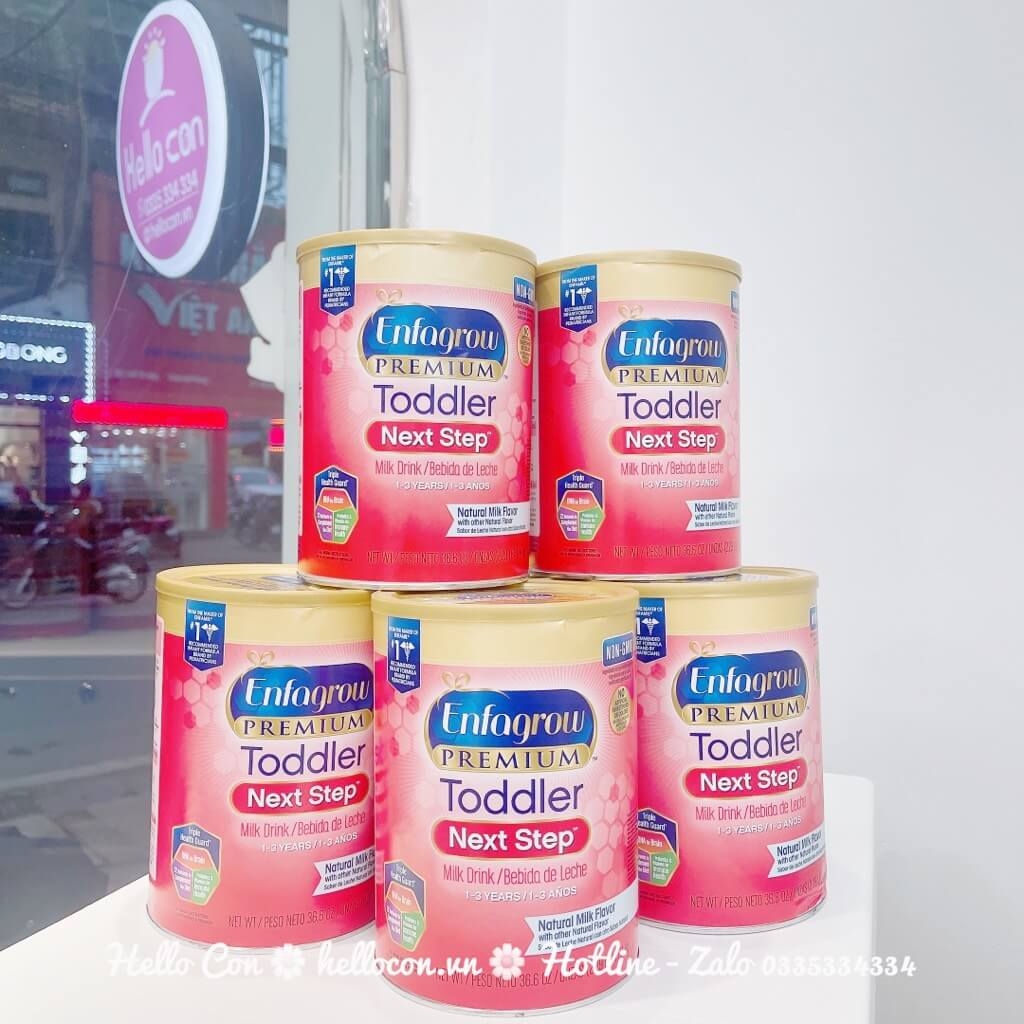 Enfagrow nắp vàng Mỹ Premium Toddler Next Step 1-3Y 1.04kg