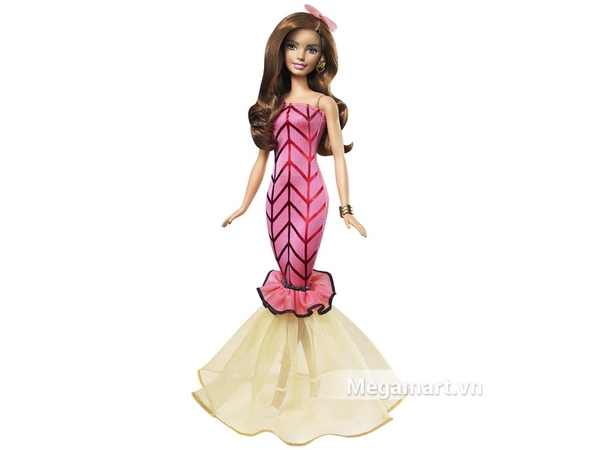 Búp bê Barbie Bộ sưu tập thời trang sáng tạo - Váy xanh