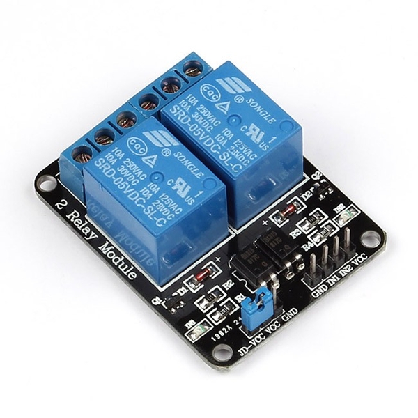Module Relay 2 Kênh 5V-220V10A Điện Tử 360(E360)