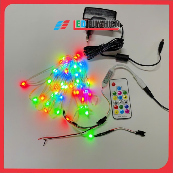 Combo Led full màu hạt gạo kèm nguồn và mạch điều khiển huyhien.vn