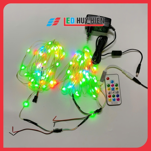 Combo Led full màu hạt gạo kèm nguồn và mạch điều khiển huyhien.vn