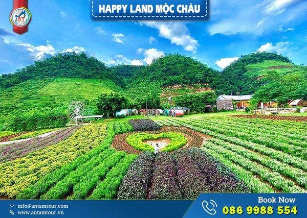 Vui Chơi Cả Ngày Tại Khu Du Lịch Happy Land Mộc Châu | Antamtour.vn