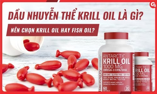 Dầu nhuyễn thể Krill Oil là gì? Chọn Krill Oil hay Fish Oil