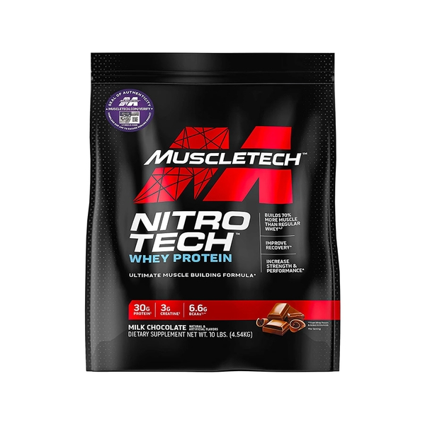 MuscleTech NitroTech 10 Lbs (4,54 Kg) - Giá Ưu Đãi Kèm Quà Tặng