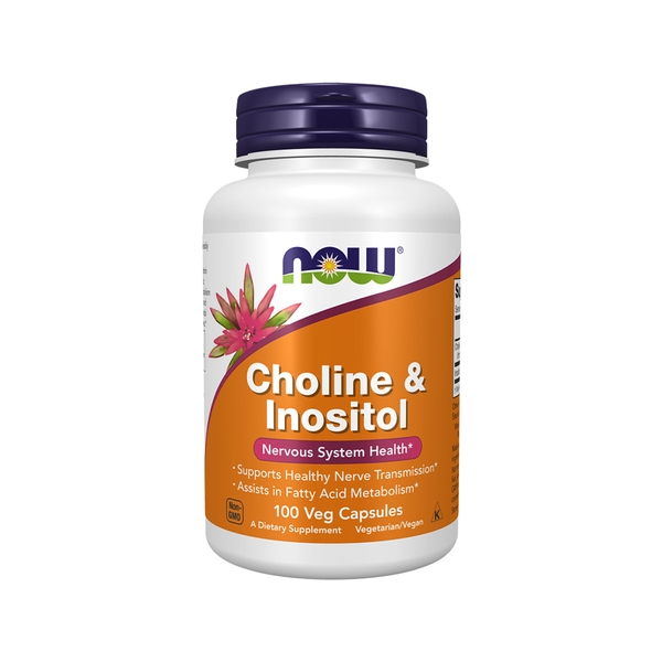 NOW Choline & Inositol - Công Thức 2 Trong 1 Hỗ Trợ Thần Kinh