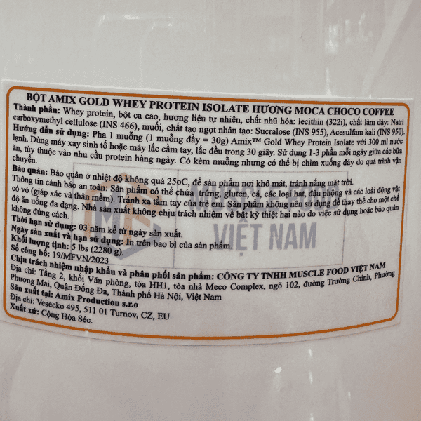 Amix Gold Isolate Whey Protein, 5 Lbs (76 Servings) - Giá Tốt Nhất