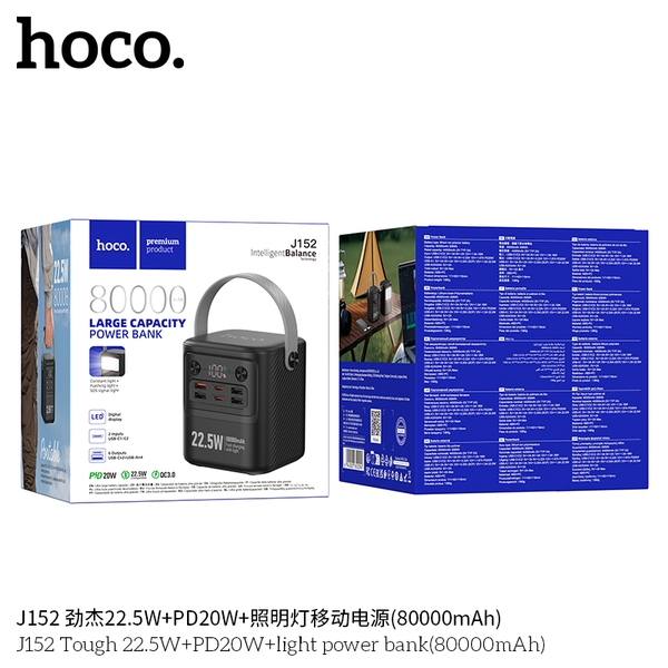 Pin dự phòng Hoco J152 80000mAh 2 cổng TypeC PD & 4 cổng USB-A max 22 ...