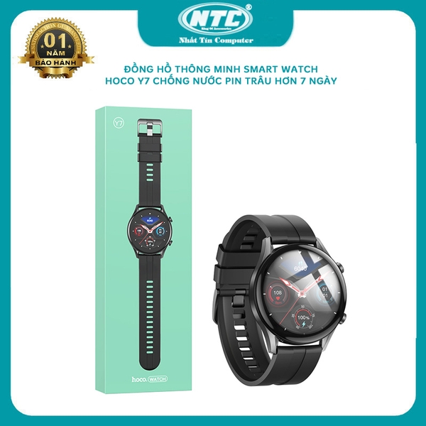 Đồng hồ thông minh Hoco Y7 smart watch pin trâu - theo dõi sức khoẻ ...