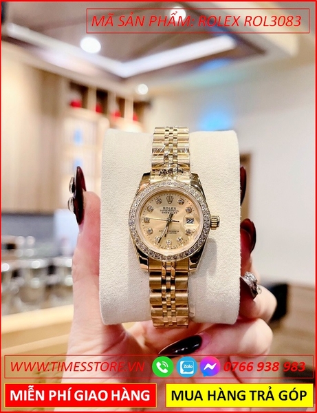 Wow Đẹp quá ️Đồng Hồ Cặp Đôi Rolex F1 Đính Đá