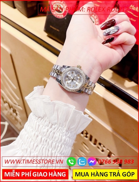 Wow Đẹp quá ️Đồng Hồ Cặp Đôi Rolex F1 Đính Đá