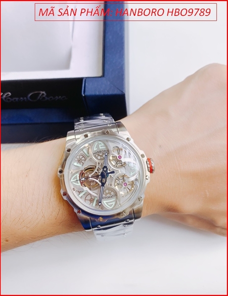 Wow Đẹp quá ️Đồng Hồ Nam Hanboro Tourbillon Lộ Cơ