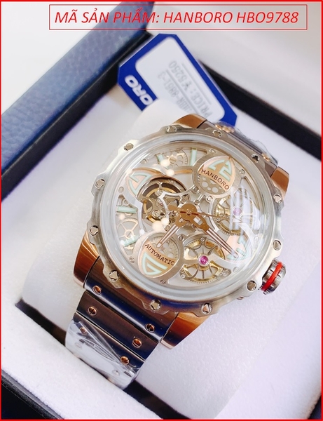 Wow Đẹp quá ️Đồng Hồ Nam Hanboro Tourbillon Automatic