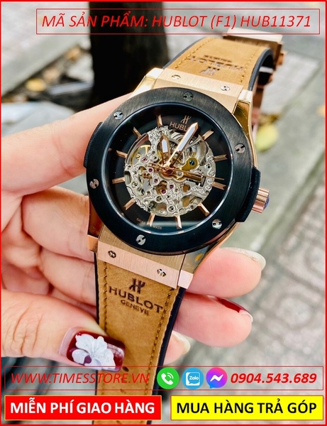 Wow Đẹp quá ️Đồng Hồ Nam Hublot F1 Automatic Mặt Đen