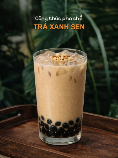Công thức pha chế Trà Xanh Sen AT | Công thức pha chế | Plantrip Cha