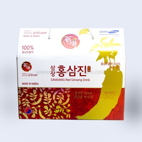 Nước Hồng Sâm nguyên chất 100% SAMJANG Hàn Quốc hộp 30 gói * 80ml ...