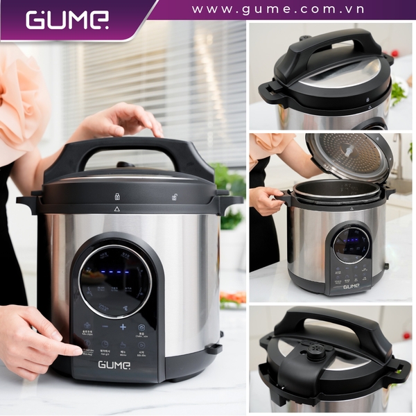Nồi Áp Suất Điện Tử Đa Năng GUME Hàn Quốc 6L GMPC-2201 Kangnam Mart