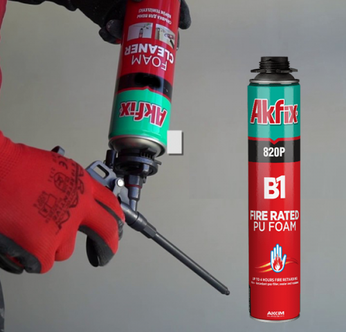 Keo PU Foam chống cháy cấp B1 Akfix 820/820P