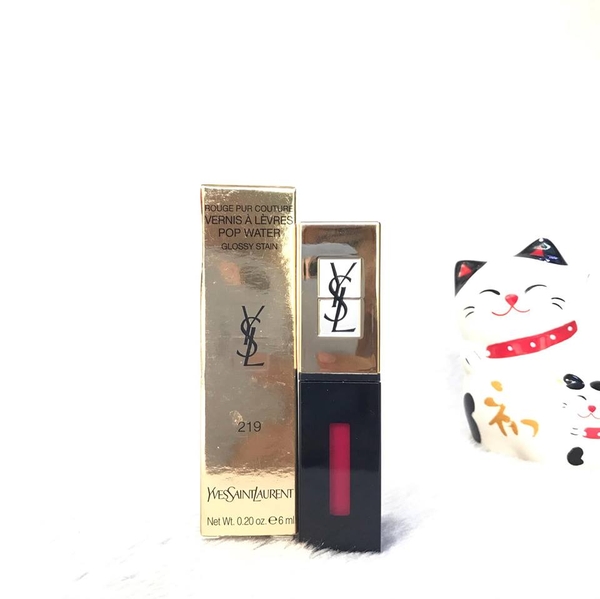 Son Kem YSL Vinyl Cream Lip Stain Màu 219 Fuchsia Drops - Pazu.vn