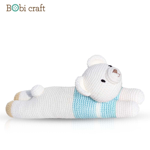 Thú bông len Bobicraft - Gấu Bobbie lười - Đồ chơi an toàn Quà tặng bé ...