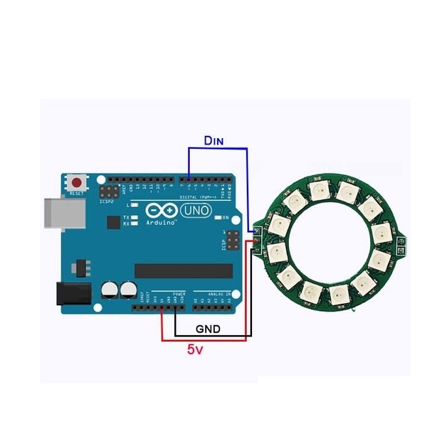 Module LED Neo Pixel 12 LED RGB WS2812 | Giải Pháp Chung