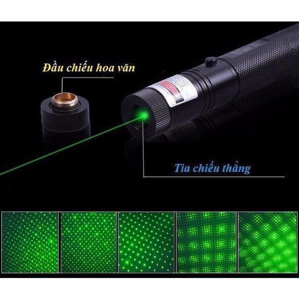 Đèn pin Laser Laze MV – 303 (Đen) tia xanh kèm pin sạc và sạc | Giải ...