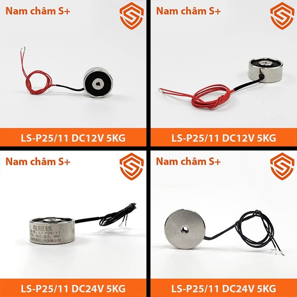 Nam châm điện 12v 24v nhiều kích thước, lực hút khỏe | Giải Pháp Chung