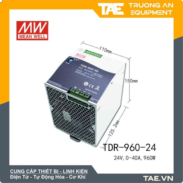 Nguồn Tổ Ong MeanWell 24V TDR Series Like New Trường An Equipment