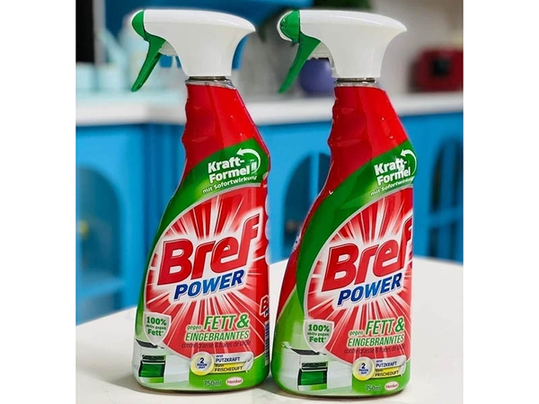 Bình xịt tẩy dầu mỡ nhà bếp Bref Power 750ml - Đỏ vs Xanh lá - VSN04501 ...