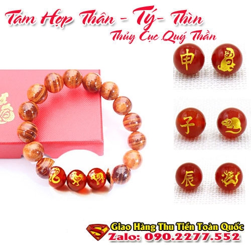 # Vòng Tay Tam Hợp Thân - Tý - Thìn Tăng Vận Quý Nhân Tránh Tiểu Nhân