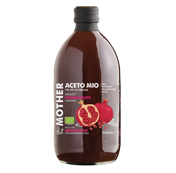 Giấm lựu hữu cơ Aceto Mio (có giấm cái) - Organic Pomegranate Vinegar ...