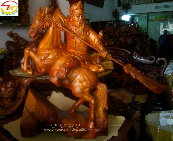 Tượng Quan Công cưỡi ngựa (QC109)