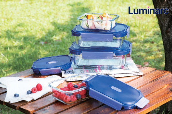 Hộp thủy tinh Luminarc Purebox Putina hình chữ nhật 650ml - V6449 ...