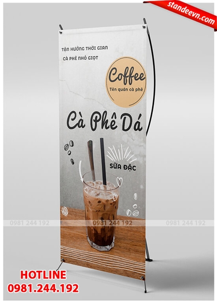 Standee Cafe Sang Trọng, Độc Đáo | Thiết Kế Standee Chuyên Nghiệp
