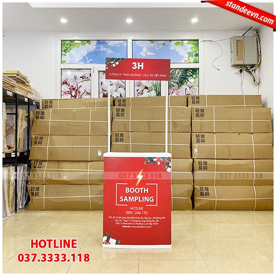 Booth Sampling Nhựa Loại Nhỏ