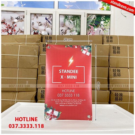 STANDEE X MINI ĐỂ BÀN , STANDEE MINI
