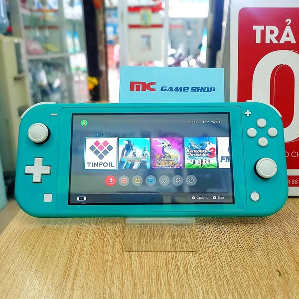 Switch Lite xanh ngọc hàng 2nd hand đã modchip, cop game--HẾT HÀNG