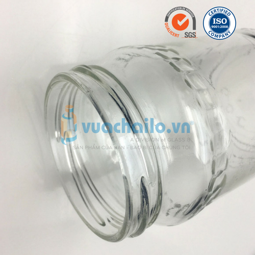 Hũ Thủy Tinh Viền Gân 350ml