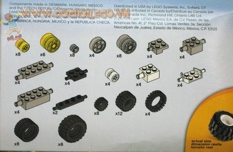 6118 LEGO® Wheels and Tyres: Bánh xe/ lốp xe. – Đồ chơi LEGO