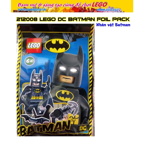 212008 LEGO DC Batman foil pack - Túi nhân vật Batman – Đồ chơi LEGO