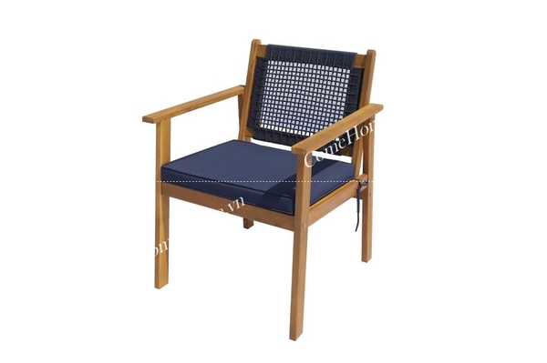 ROPE OUTDOOR SOFA SET WOODEN FRAME -CH13 | COME HOME