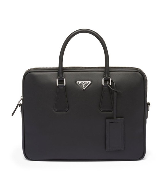 TÚI PRADA Leather Triangle Briefcase