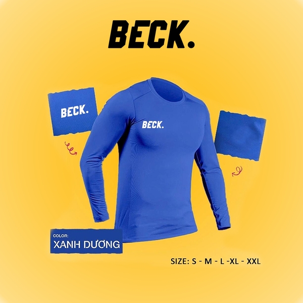 Áo Body Giữ Nhiệt Soccer Beck Màu Xanh Biển