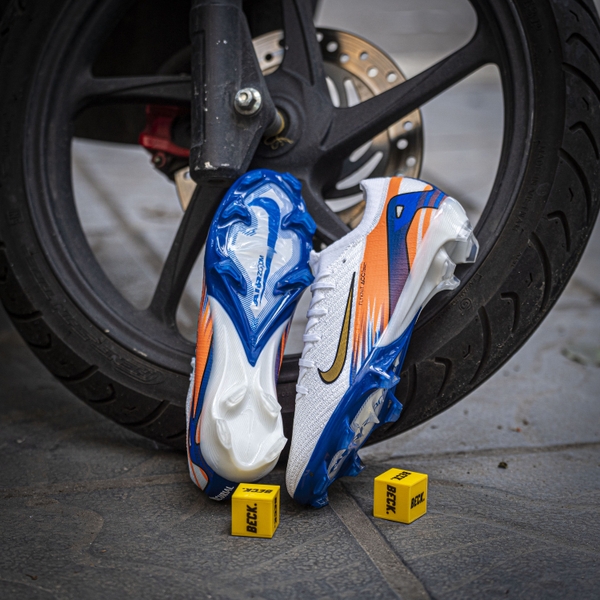 Giày Bóng Đá Nike Mercurial Vapor 16 Elite MDS009 Trắng Cam Xanh Biển ...