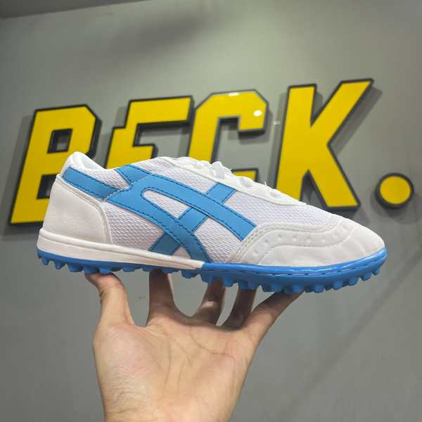 Giày Bóng Đá Winbro Bata Warrior TF - Trắng Xanh