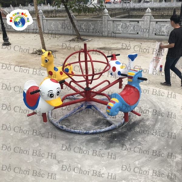 Đu quay 4 con giống A609 dochoingoaitroi.vn