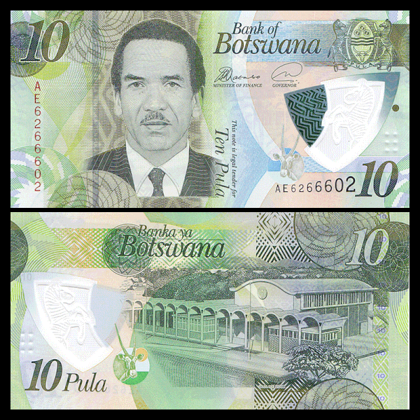 10 pula Botswana 2018 polymer Shop tiền sưu tầm D-money
