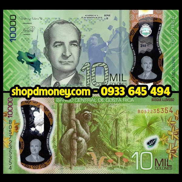 10000 colones Costa Rica 2021 Shop tiền sưu tầm D-money