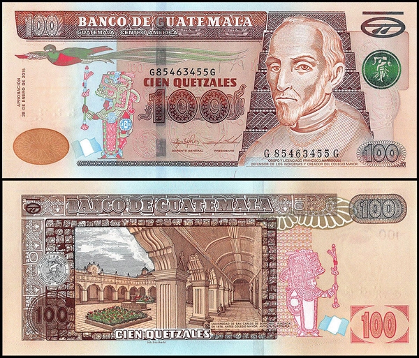 100 quetzales Guatemala 2015 Shop tiền sưu tầm D-money