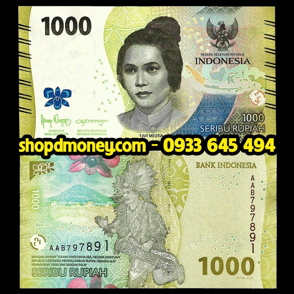 1000 rupiah Indonesia 2022 Shop tiền sưu tầm D-money